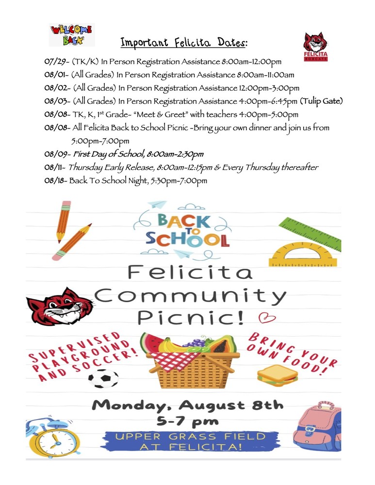 Felicita Important Dates August 2022 Felicita Elementary Felicita Important Dates August 2022 Felicita Elementary